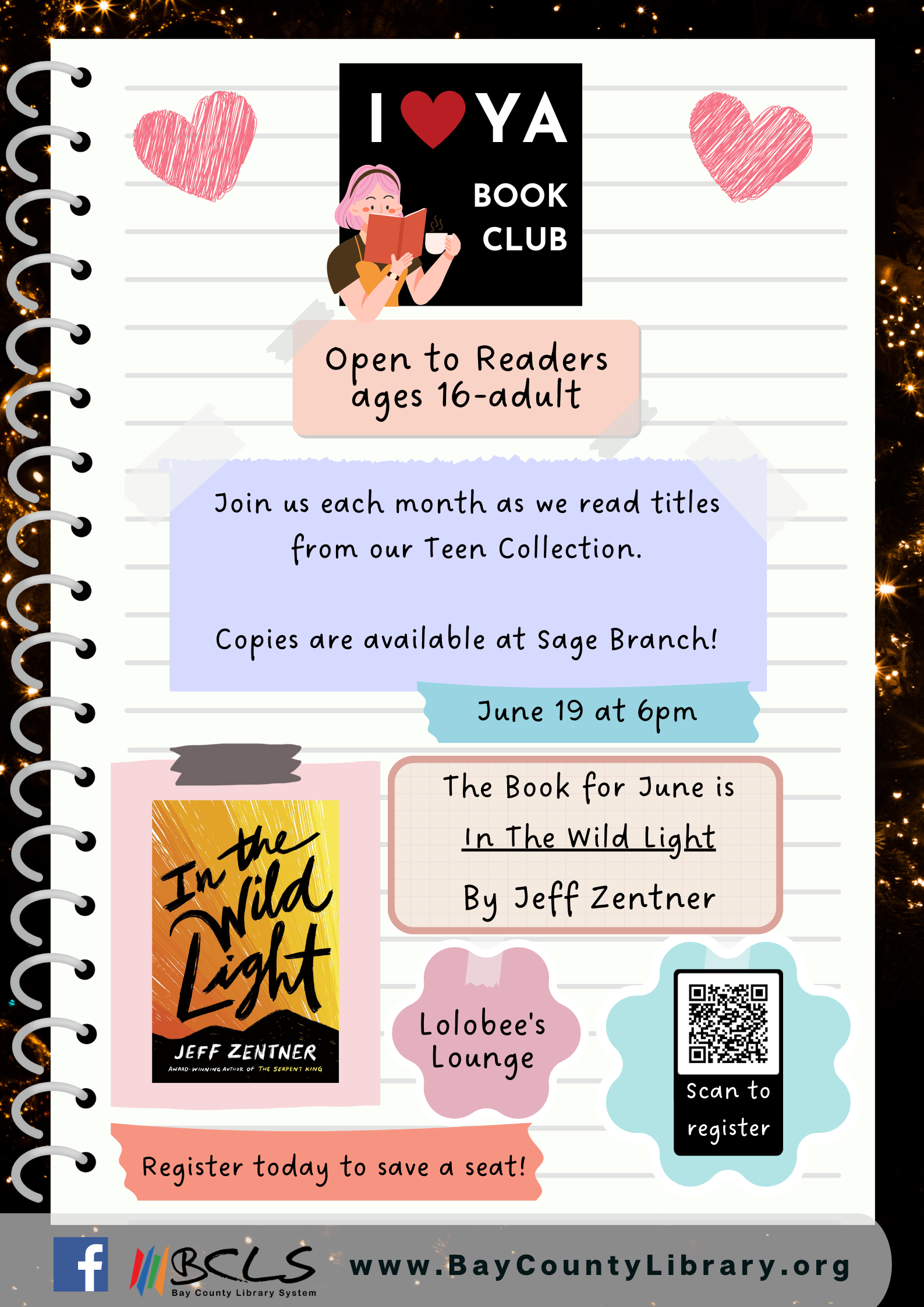 Event Spotlight: Sage Library YA Book Club – LoLoBee's Lounge